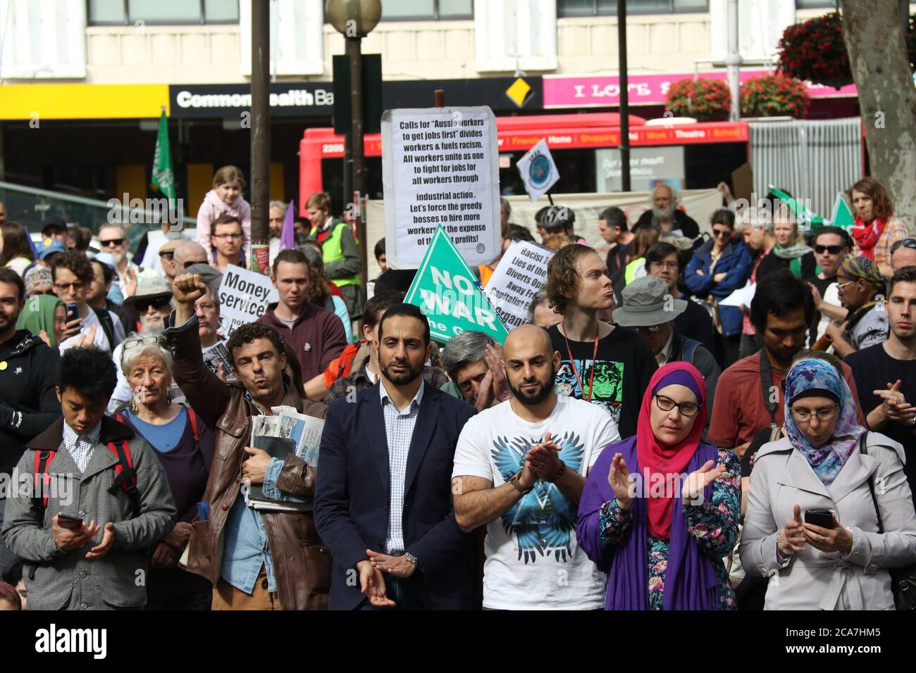 Rally against racism in Sydney, Australia Stock Photo - Alamy