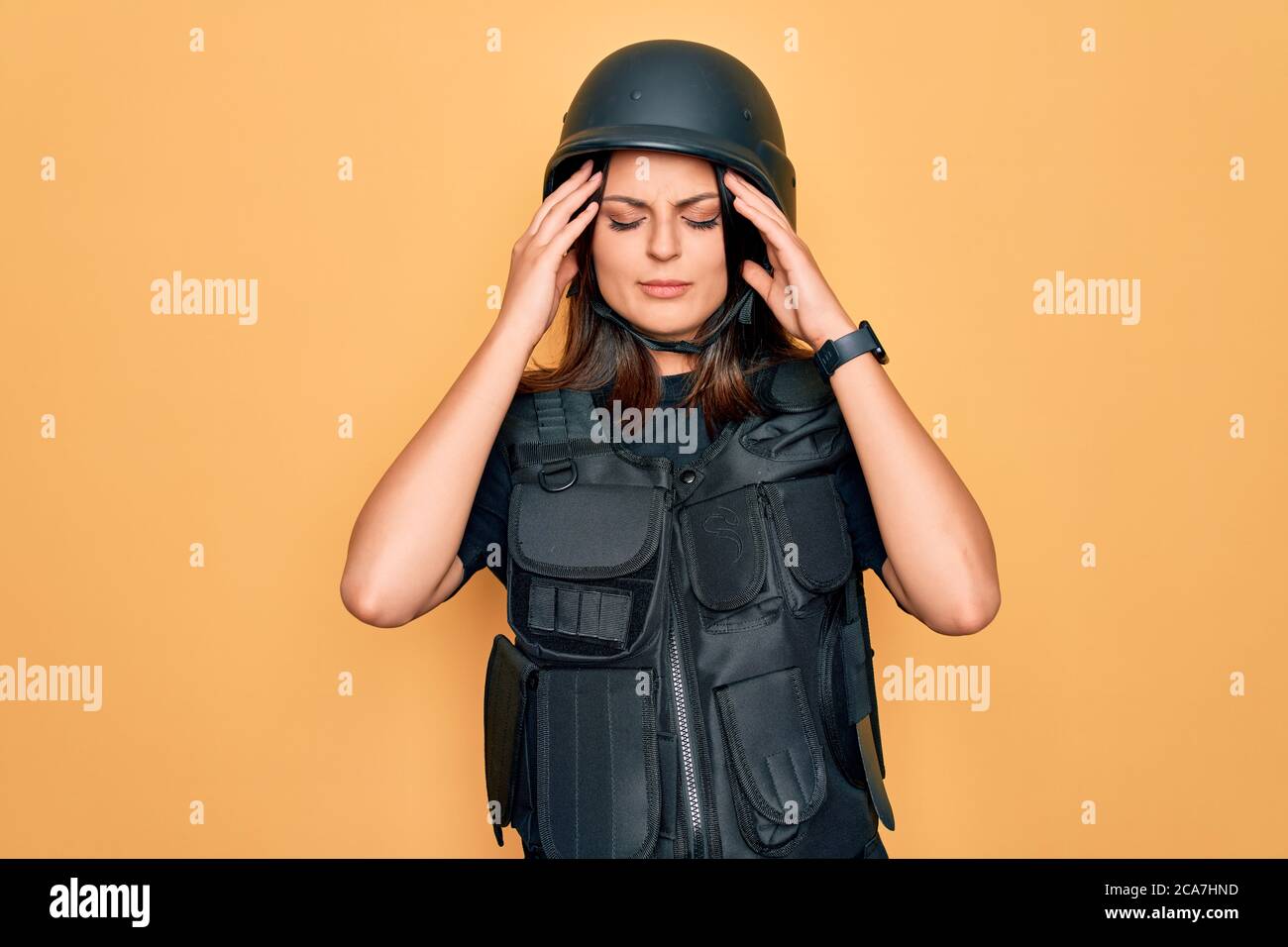 Girl Wearing Army Helmet High Resolution Stock Photography and Images ...
