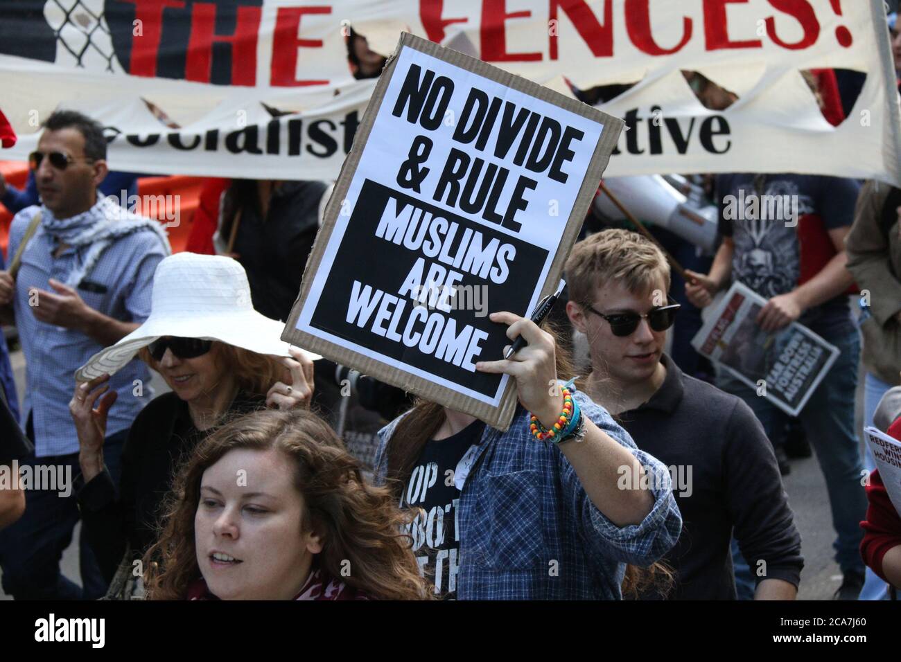 Rally against racism in Sydney, Australia Stock Photo - Alamy