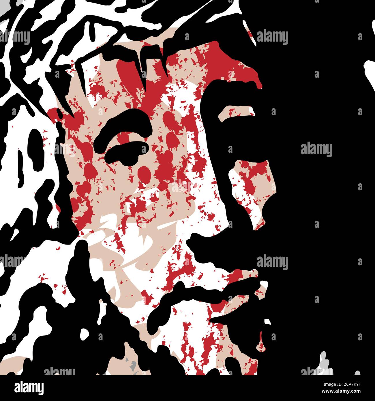 Jesus crucified blood Stock Vector Images - Alamy