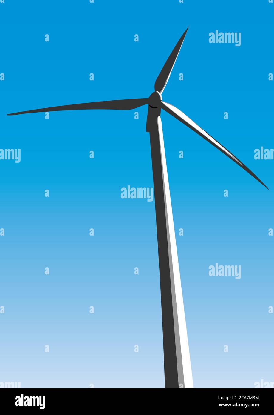 Rotating wind wheels Stock Vector Images - Alamy