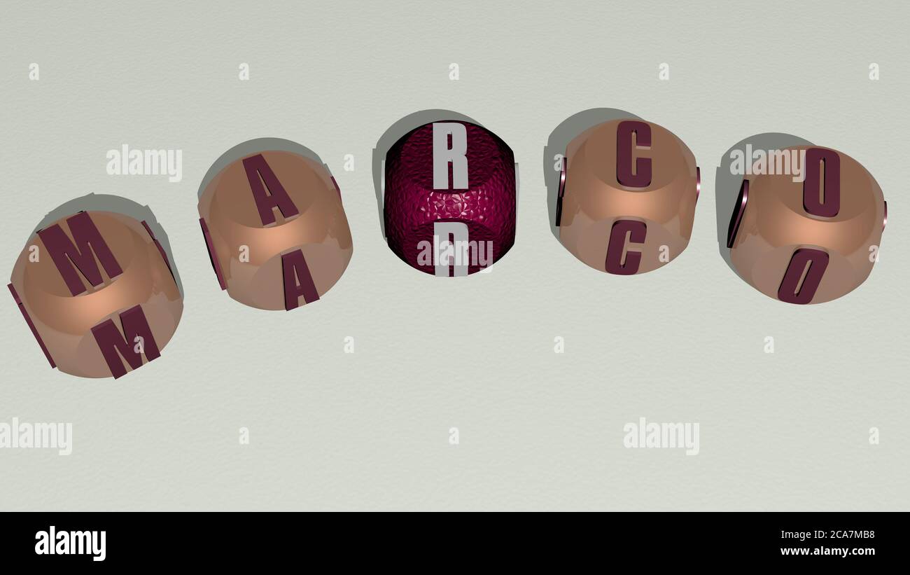 marco combined by dice letters and color crossing for the related ...