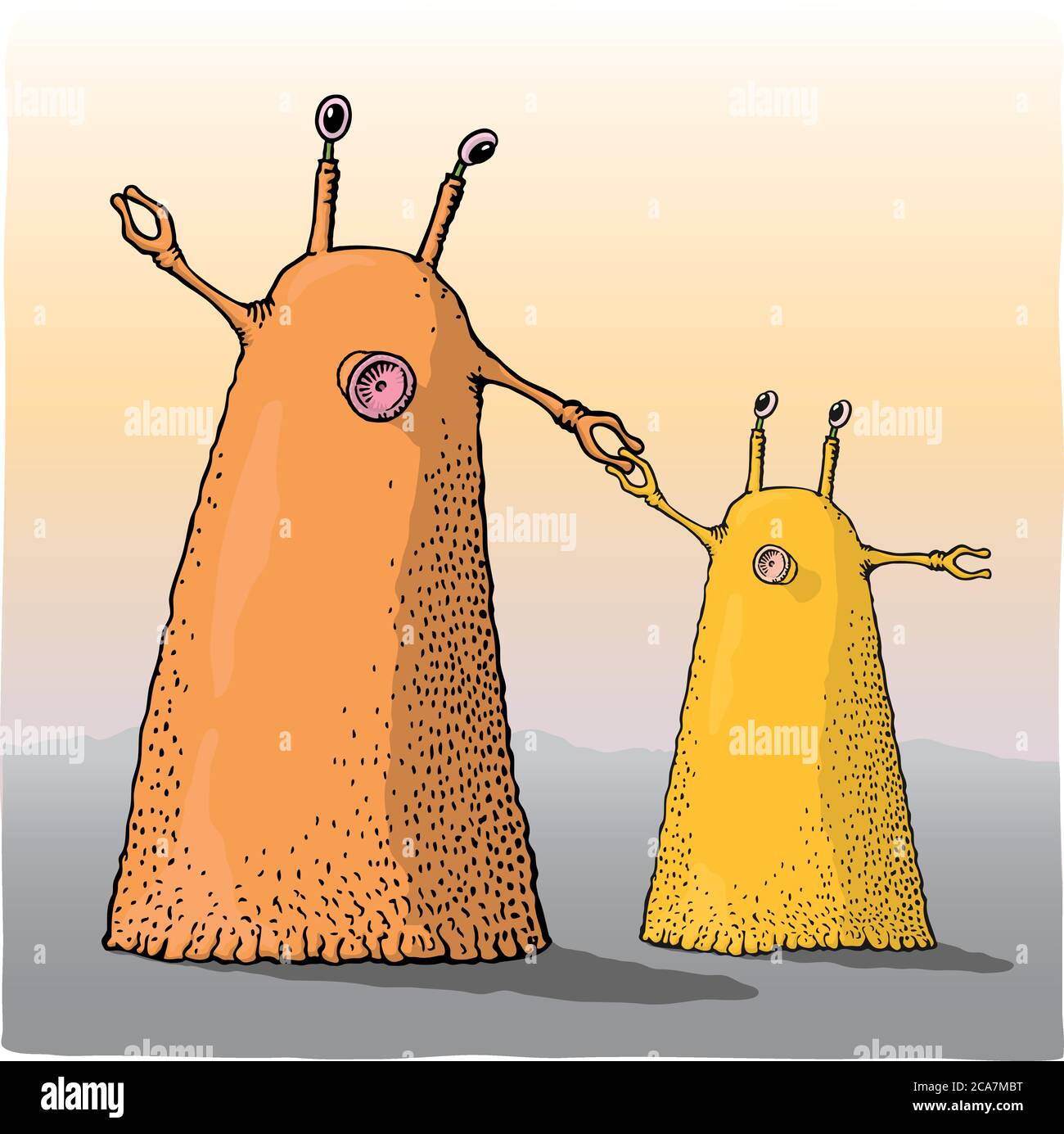 Bizarre Beings Stock Vector Images Alamy
