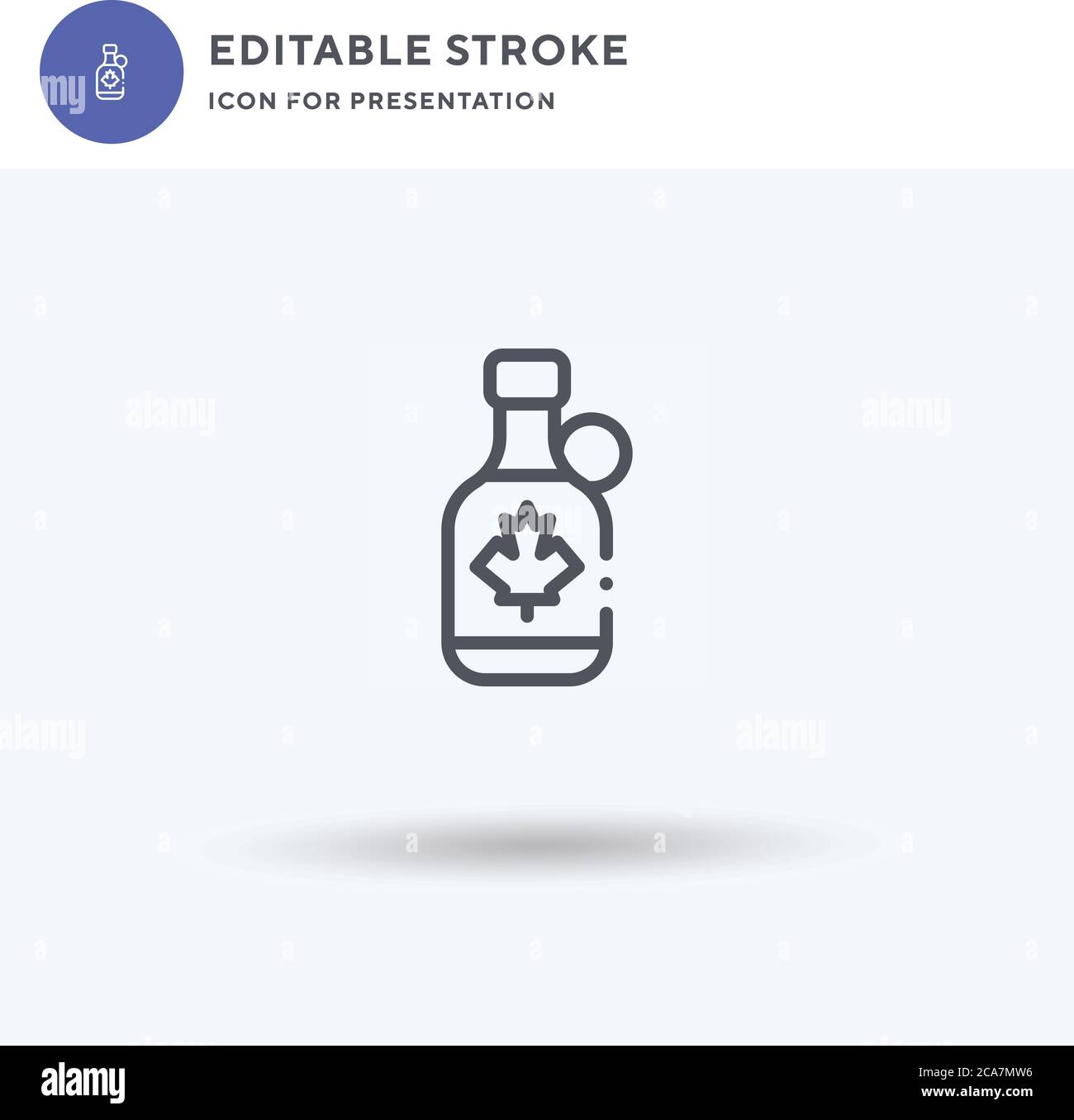 Maple Syrup icon vector, filled flat sign, solid pictogram isolated on ...