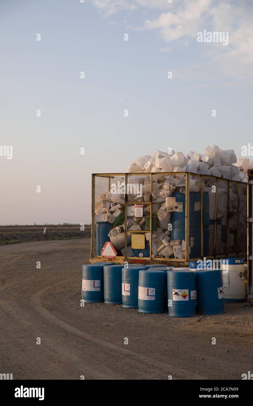 plastic containers piled up, waiting to be recycled Stock Photo - Alamy