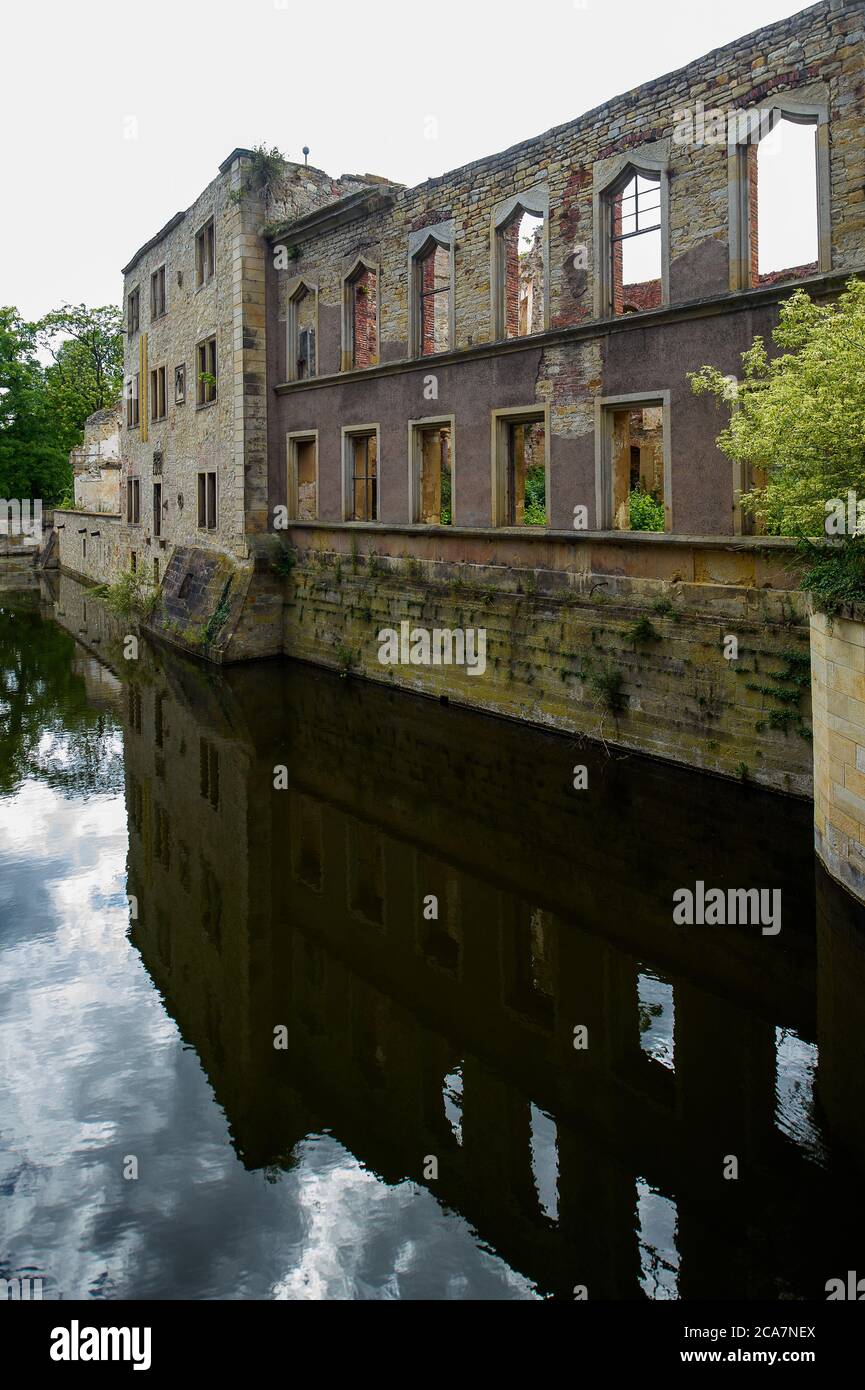 Harbke, Germany. 07th July, 2020. The ruins of Harbke Castle. In the ...