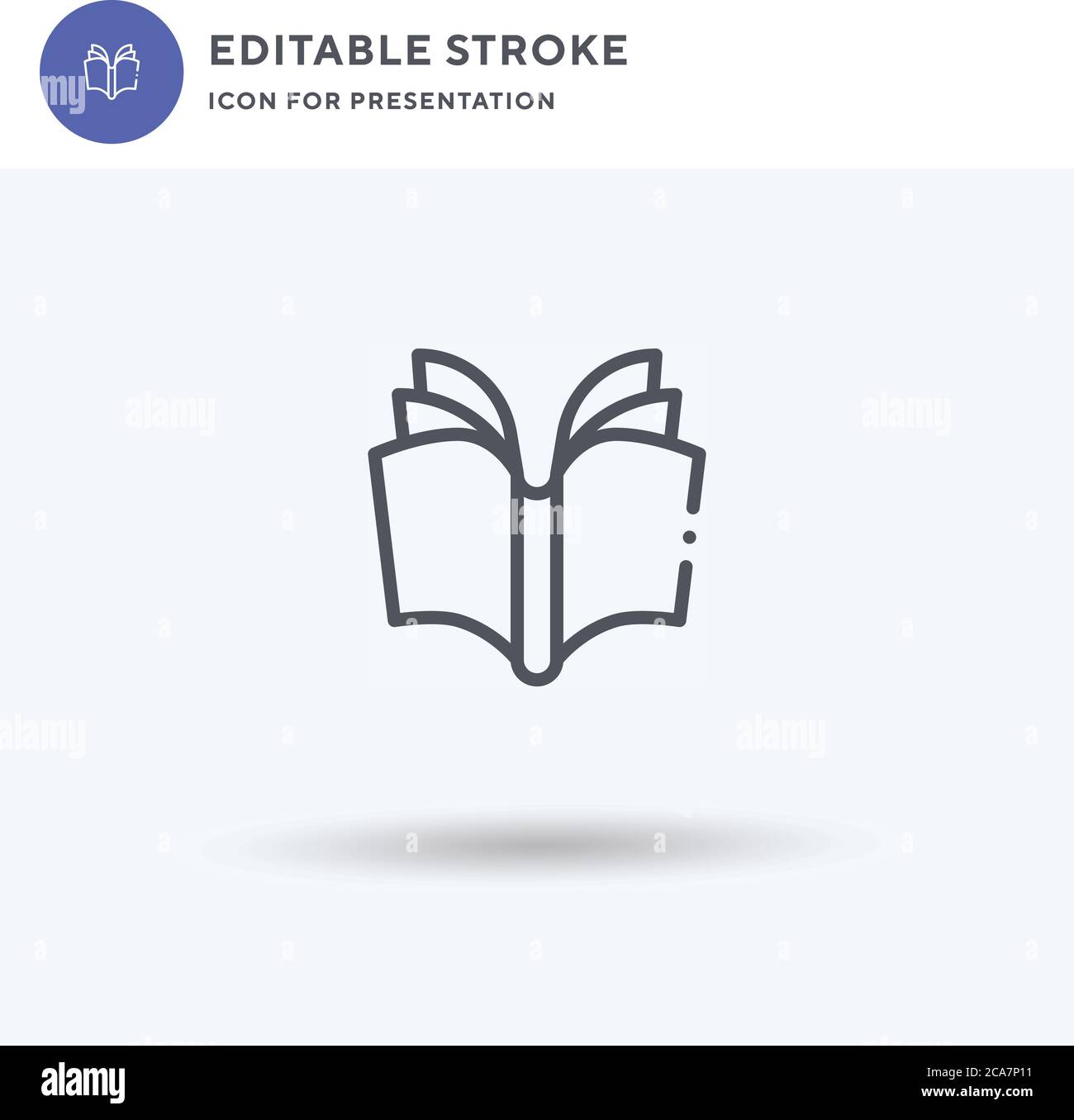 Reading Book icon vector, filled flat sign, solid pictogram isolated on ...