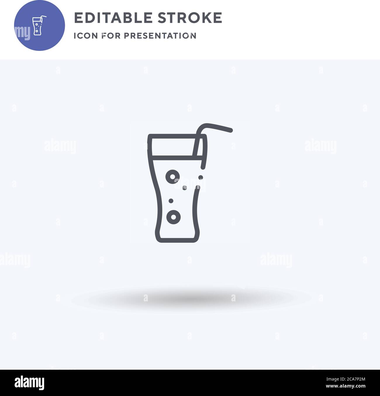 Beverage icon vector, filled flat sign, solid pictogram isolated on ...