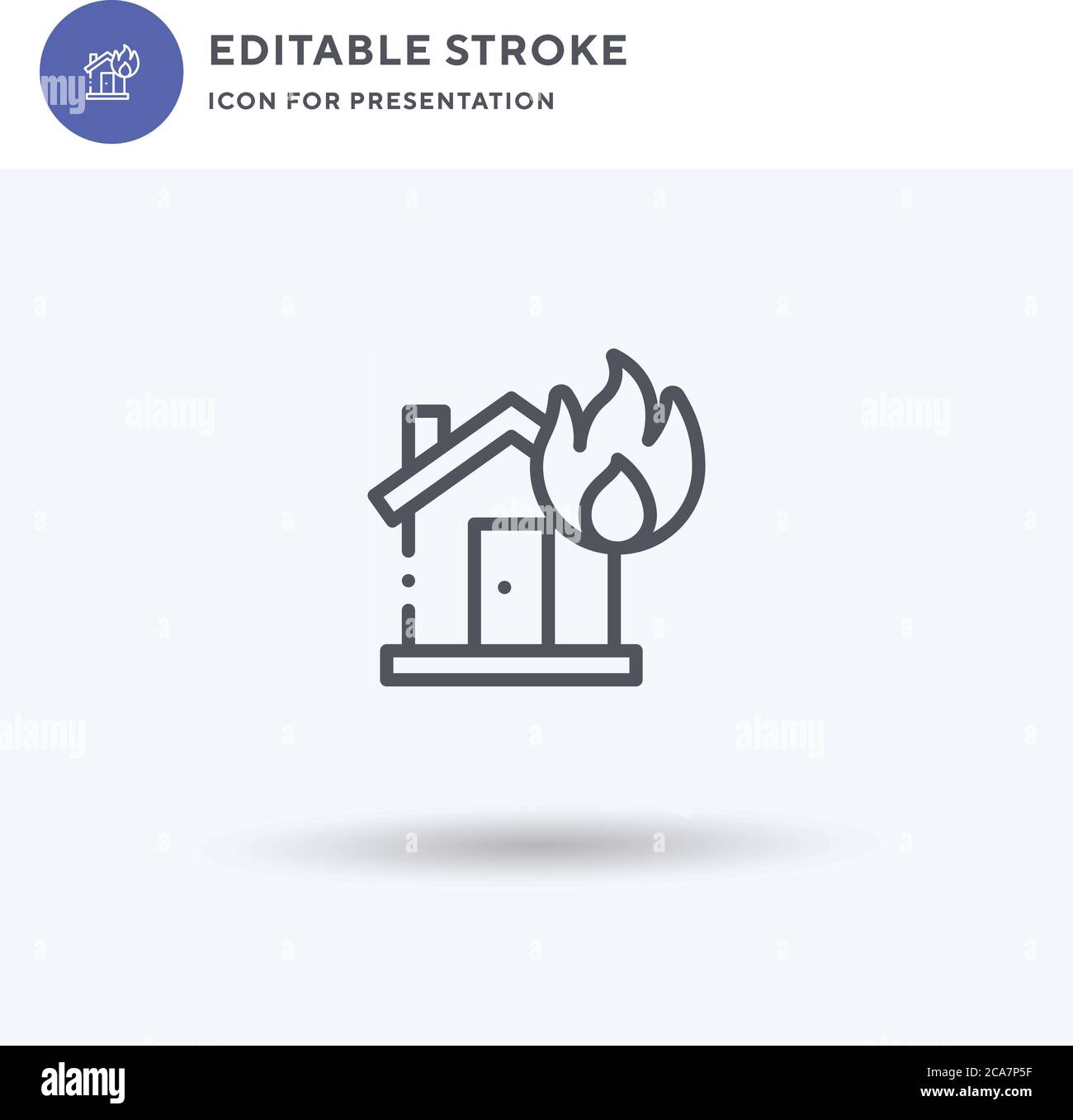Fire icon vector, filled flat sign, solid pictogram isolated on white ...
