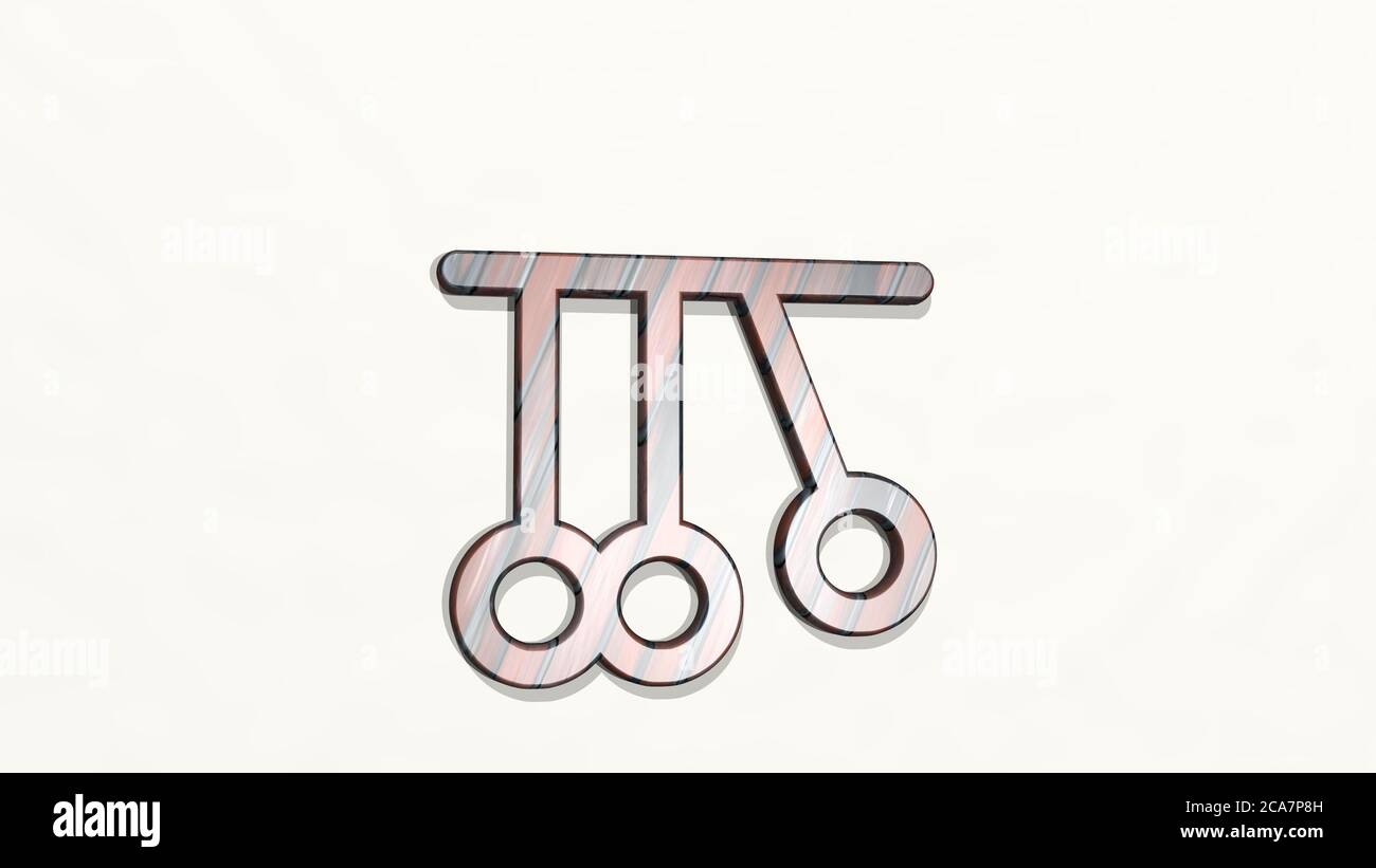 SCIENCE MOMENTUM from a perspective on the wall. A thick sculpture made ...