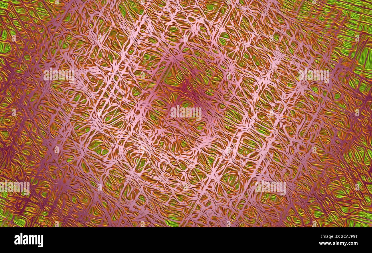 Here is a background of a complex weave of color with red and green ...