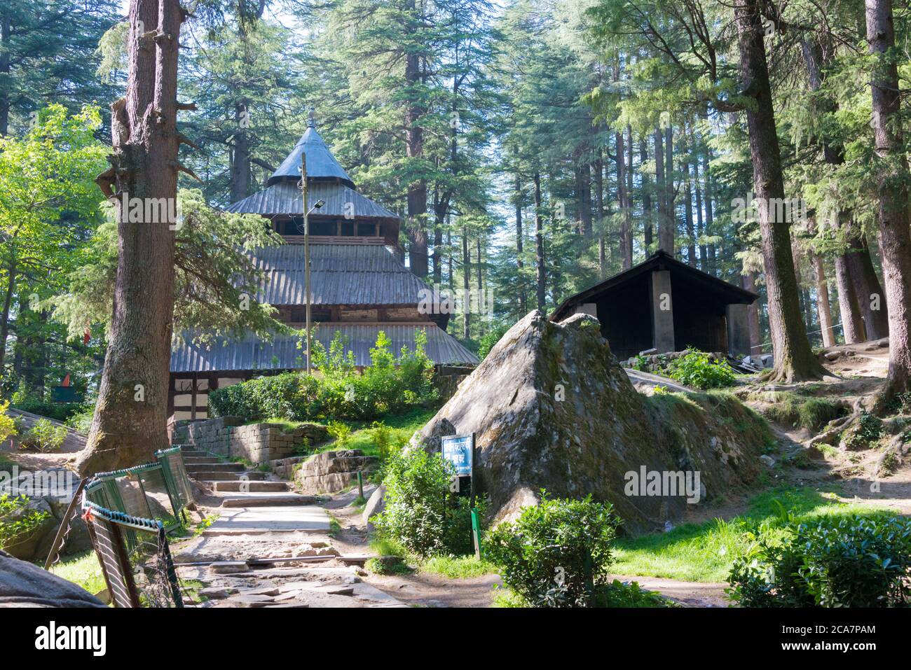 Manali, India - Hidimbi Devi Temple. a famous Hindu Temple in Manali ...
