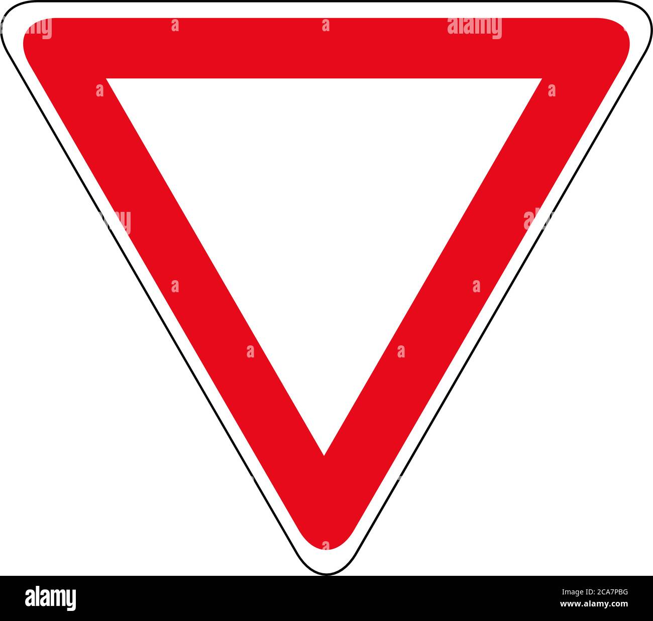 Road sign. Give right of way. Vector illustration Stock Vector Image ... Road sign. Give right of way. Vector illustration Stock Vector Image ...