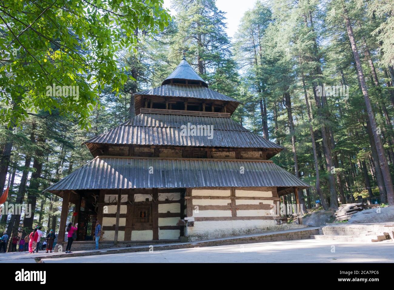 Manali, India - Hidimbi Devi Temple. a famous Hindu Temple in Manali ...