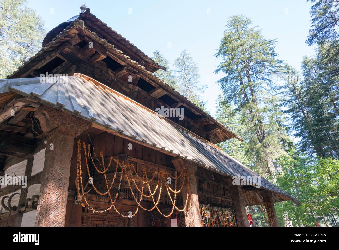 Manali, India - Hidimbi Devi Temple. a famous Hindu Temple in Manali ...
