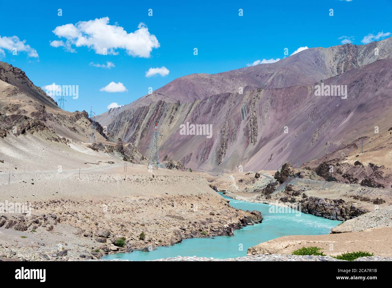 Ladakh, India - Indus River view from Between Alchi and Rizong ...