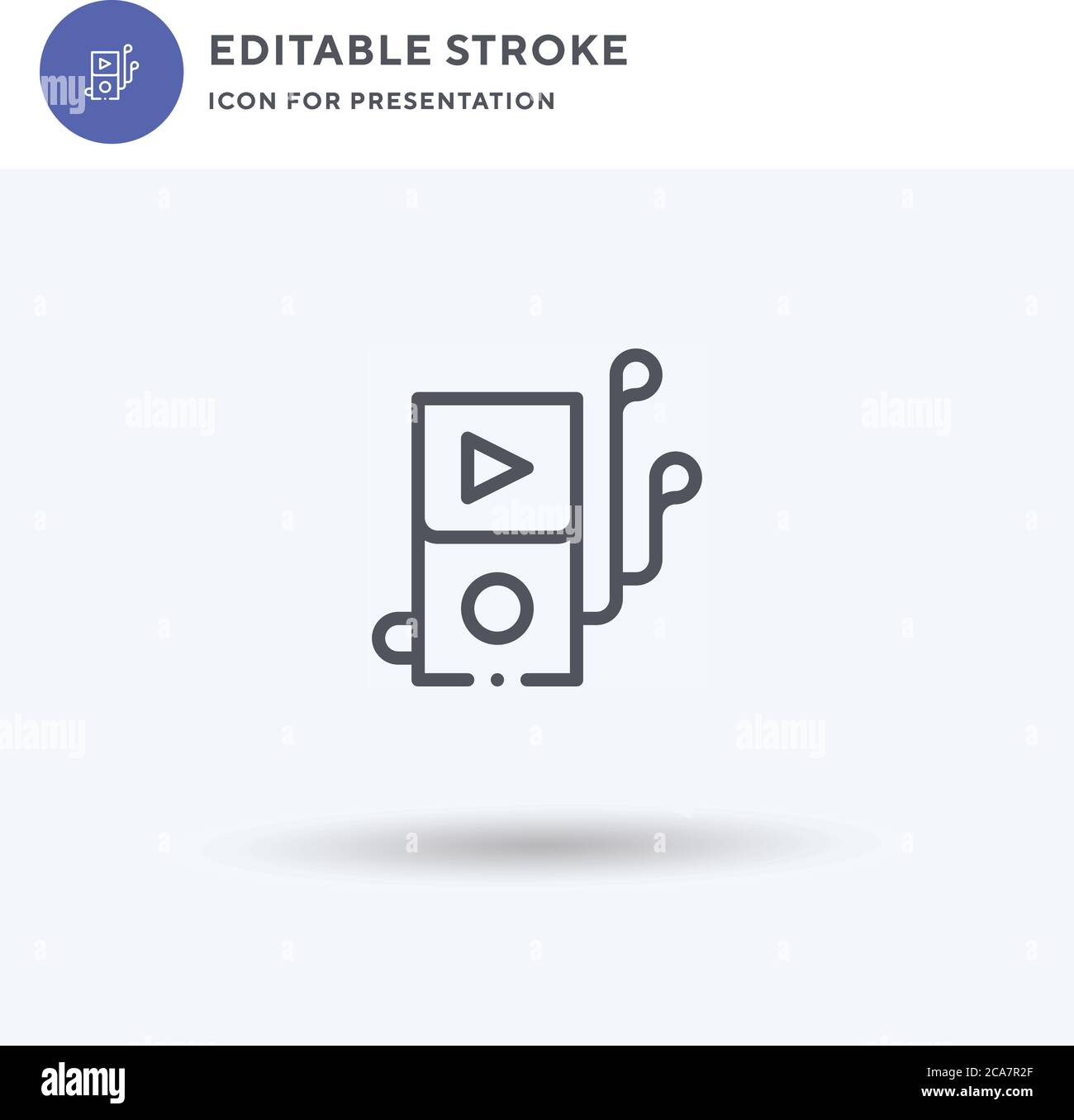 Mp Player icon vector, filled flat sign, solid pictogram isolated on ...