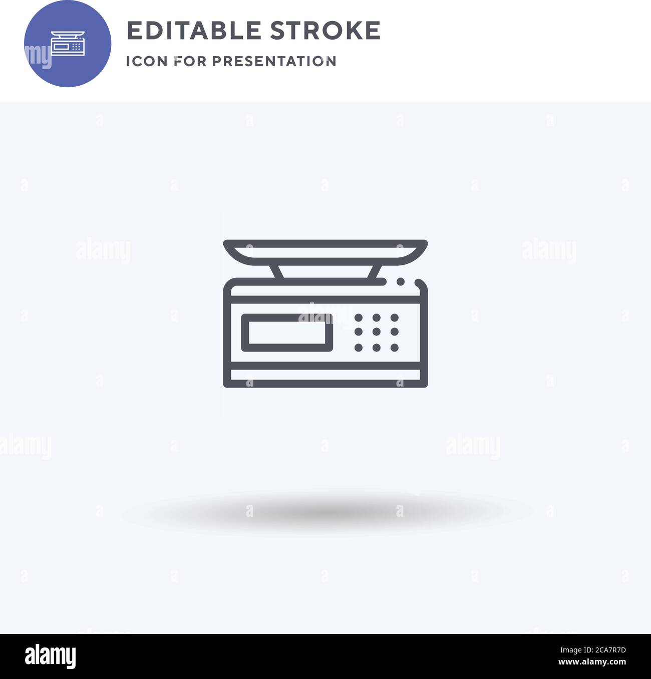 Weighing Scale icon vector, filled flat sign, solid pictogram isolated ...