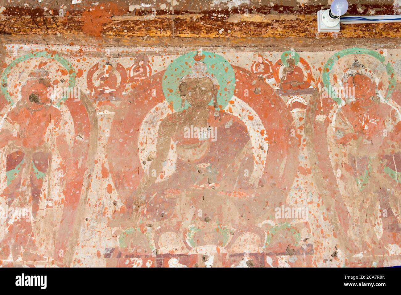Ladakh, India - Ancient Mural at Alchi Monastery (Alchi Gompa) in ...
