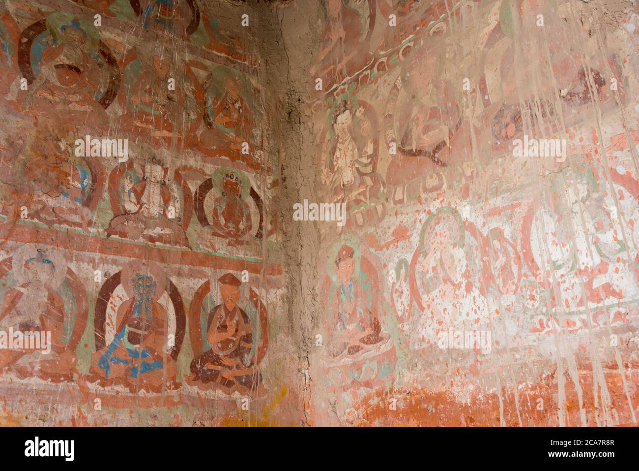 Ladakh, India - Ancient Mural at Alchi Monastery (Alchi Gompa) in ...
