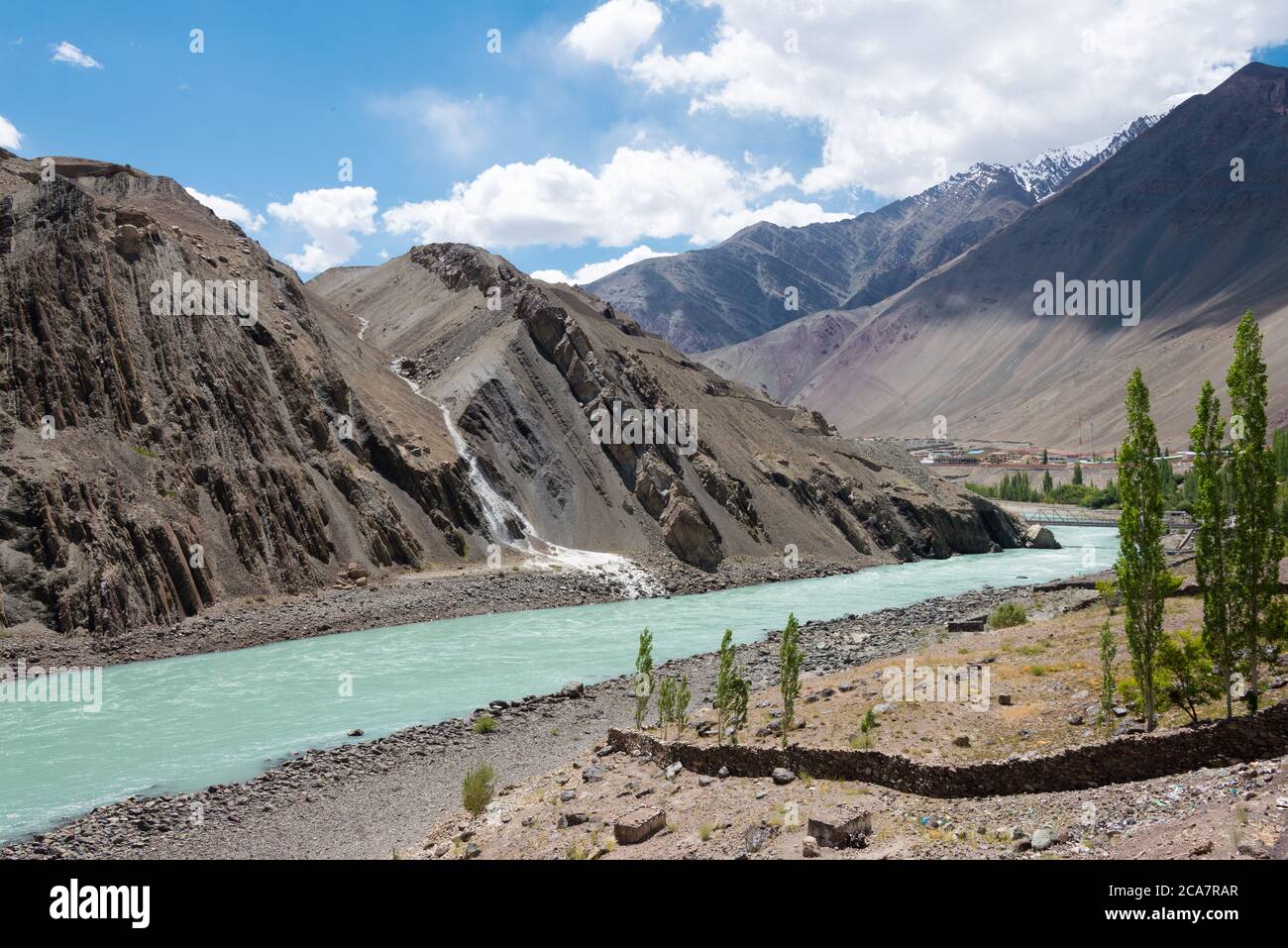 Ladakh, India - Indus River view from Alchi Monastery (Alchi Gompa) in ...