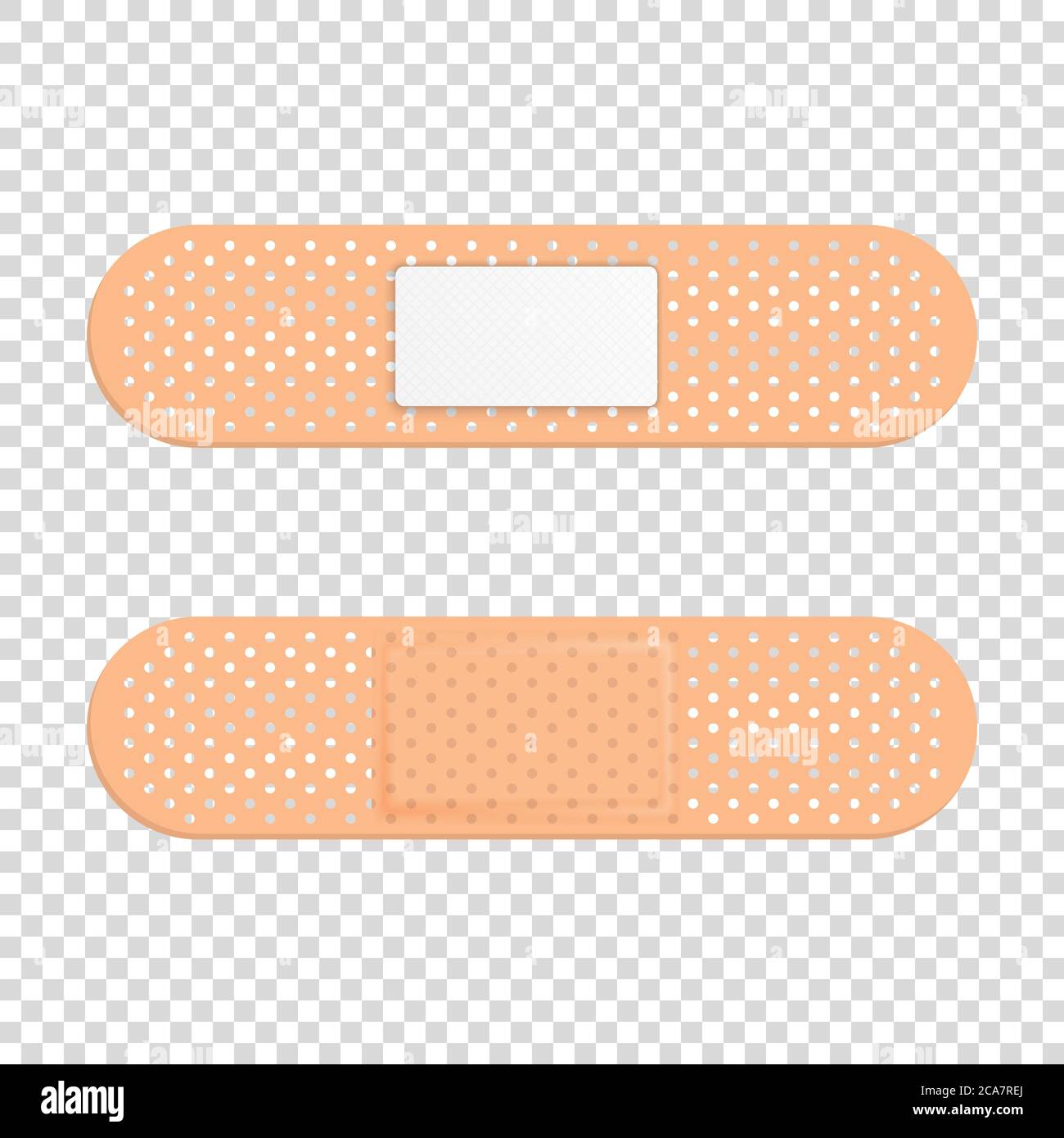 Vector 3d Realistic Medical Patch Icon Set Closeup Isolated on Transparent Background. Design ...