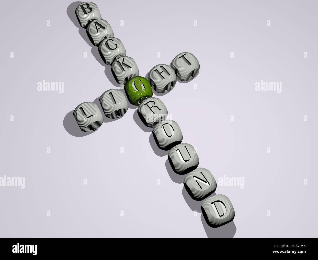 combination of LIGHT BACKGROUND built by cubic letters from the top ...