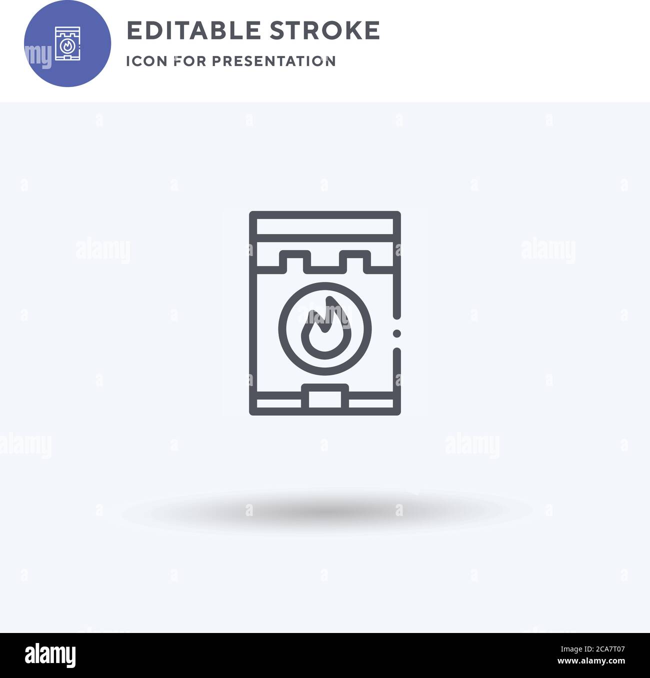 Fire Alarm icon vector, filled flat sign, solid pictogram isolated on ...