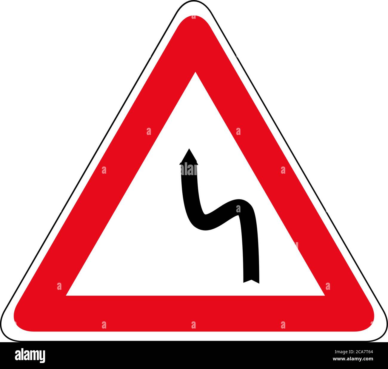 Left turn arrow double yellow hi-res stock photography and images - Alamy