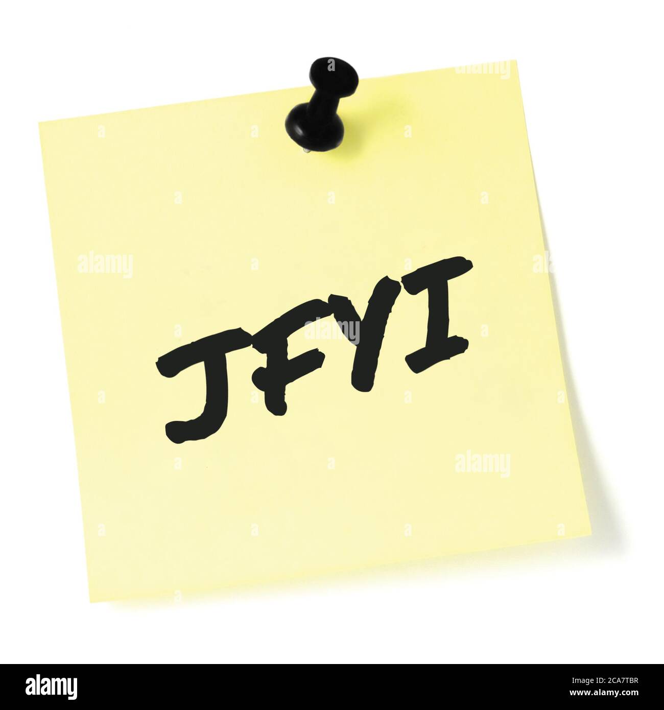 Just for your information initialism JFYI black marker written acronym ...