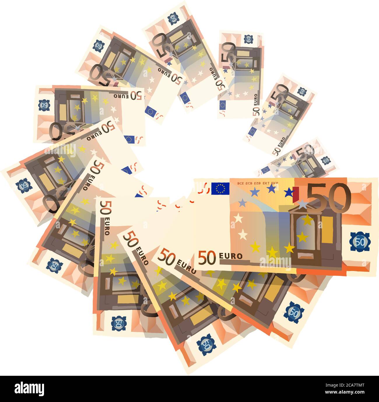 Fifty euro note Stock Vector Images - Alamy