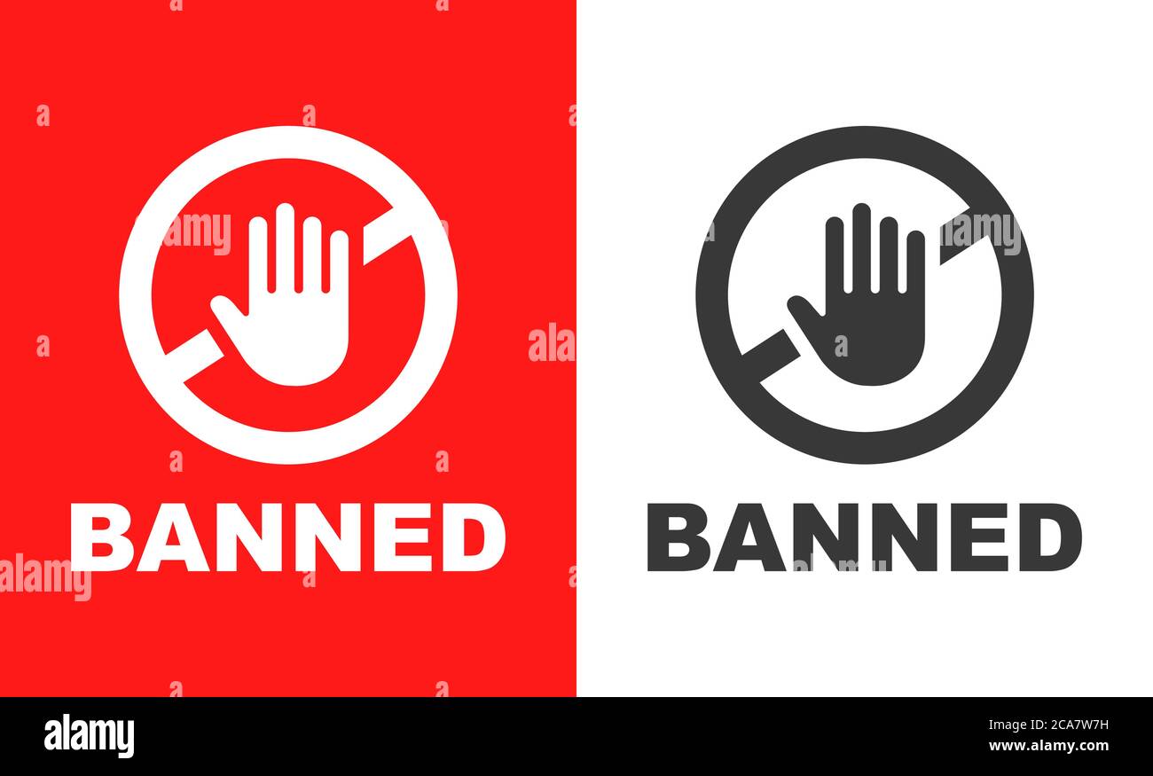 Banned entry Stock Vector Images - Alamy