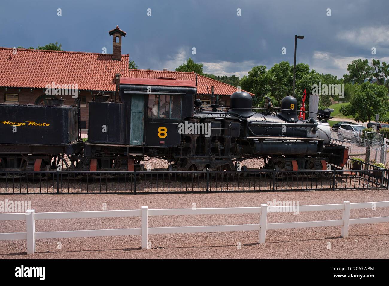 Train for royal gorge tour in canon city colorado Stock Photo - Alamy