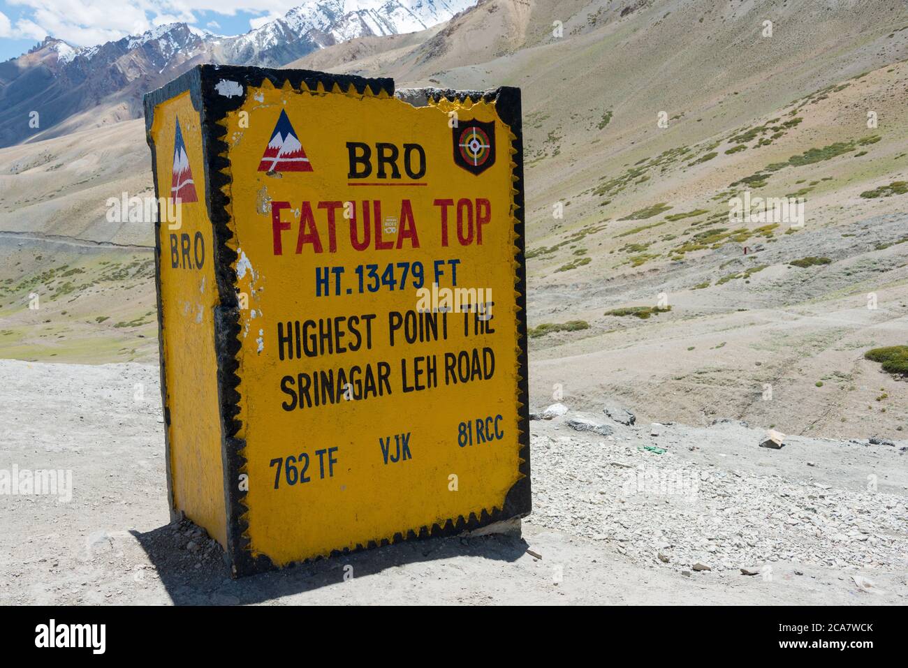 Ladakh, India - Monument at Fotu La Pass in Ladakh, Jammu and Kashmir ...