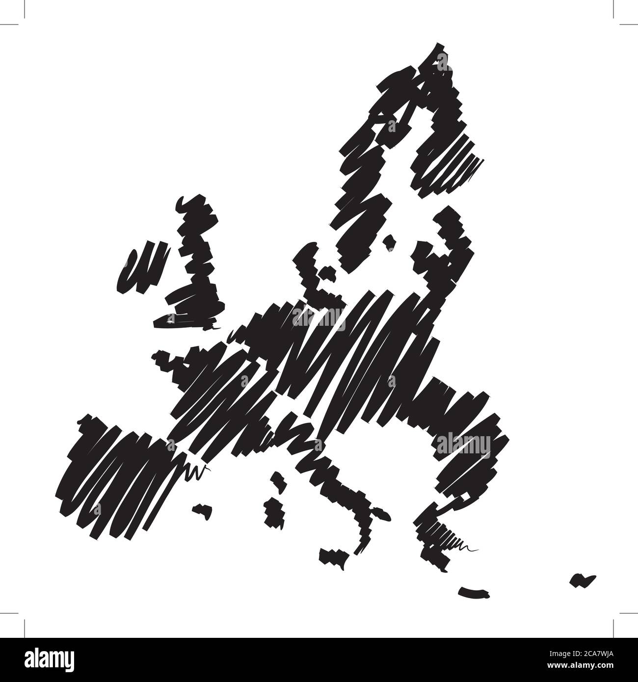 Map sketch Europe Stock Vector Image & Art - Alamy