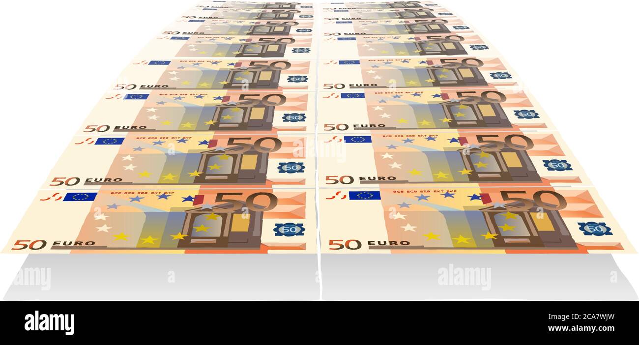 50 euro bank note Stock Vector Images - Alamy