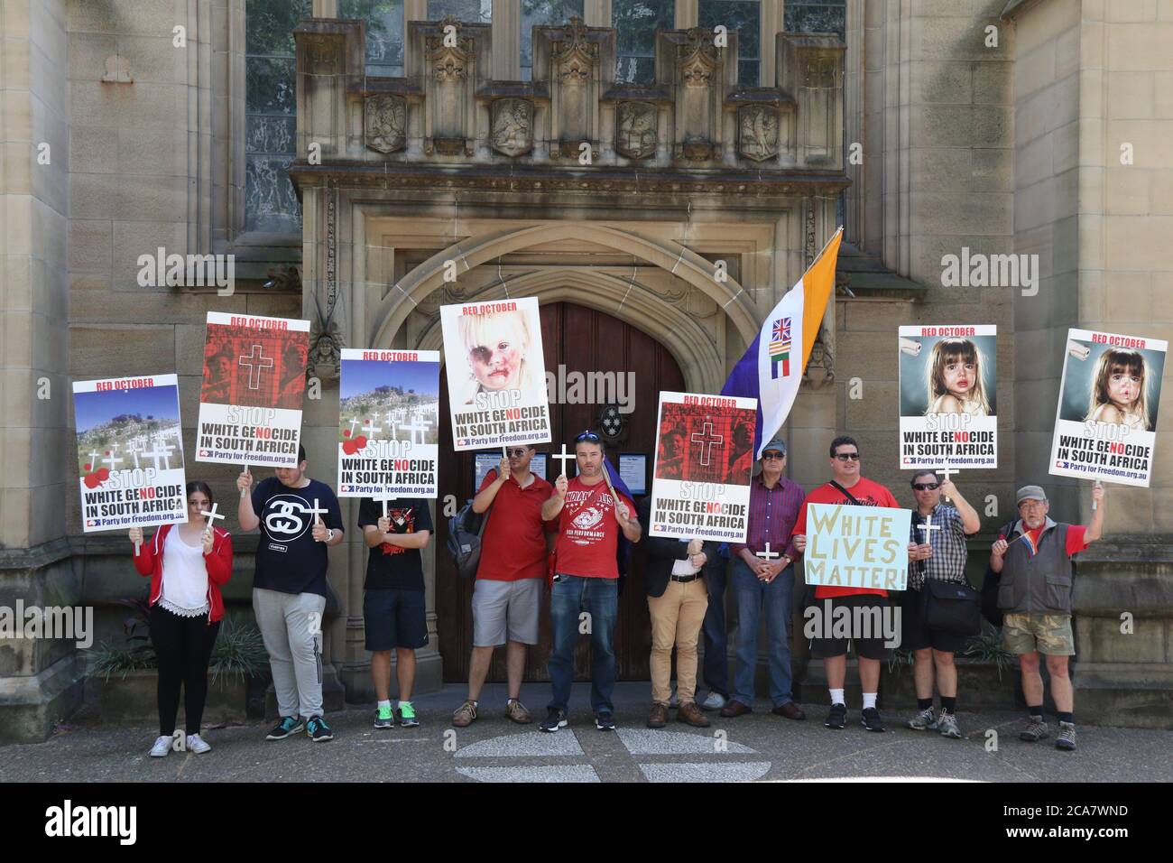 Party for Freedom held a Red October rally against white genocide in ...