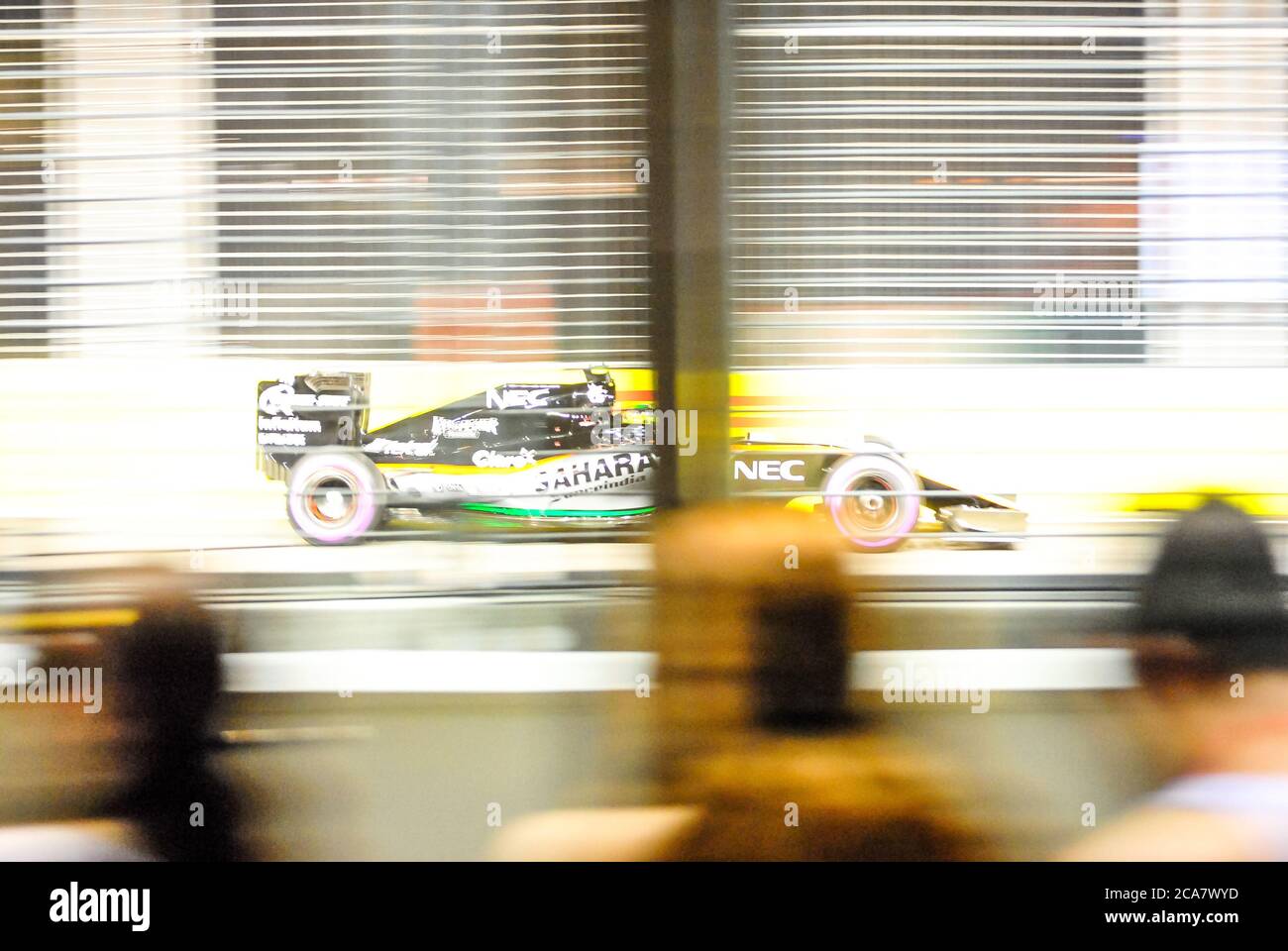 Force India-Mercedes car at the 2016 Singapore F1 Grand Prix Stock ...