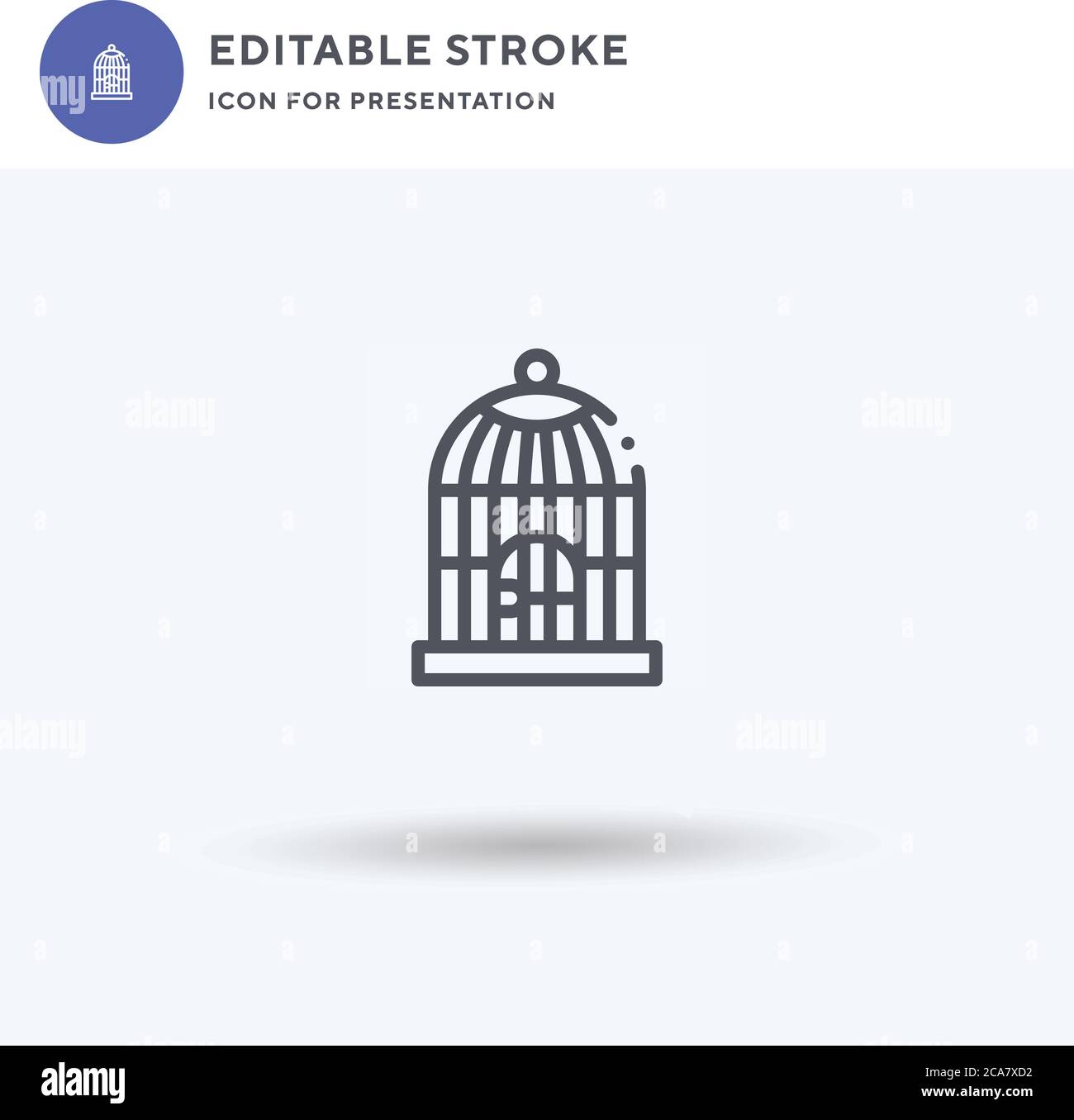 Bird Cage icon vector, filled flat sign, solid pictogram isolated on ...