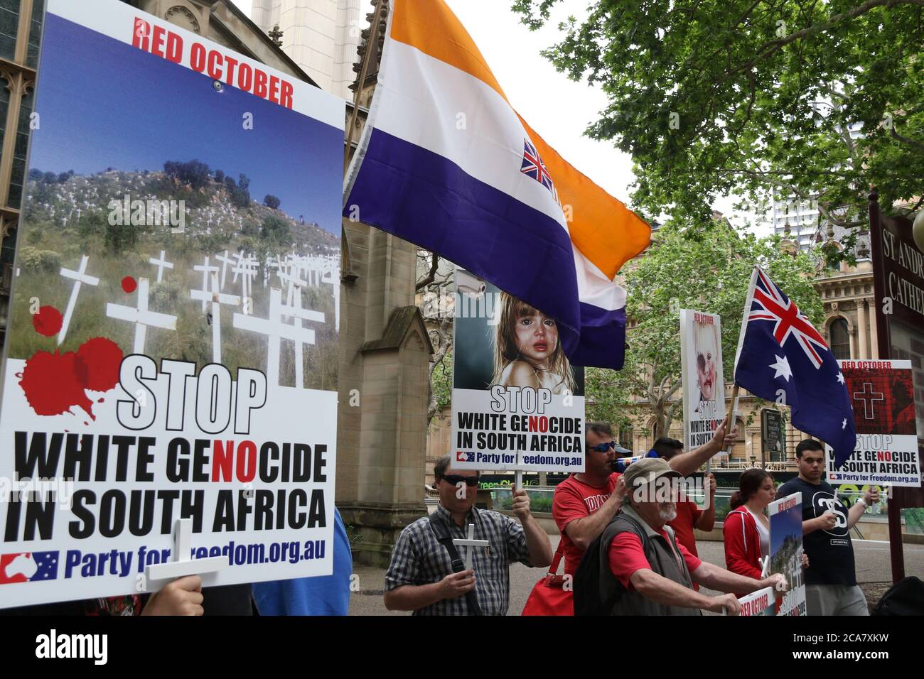 Party for Freedom held a Red October rally against white genocide in ...