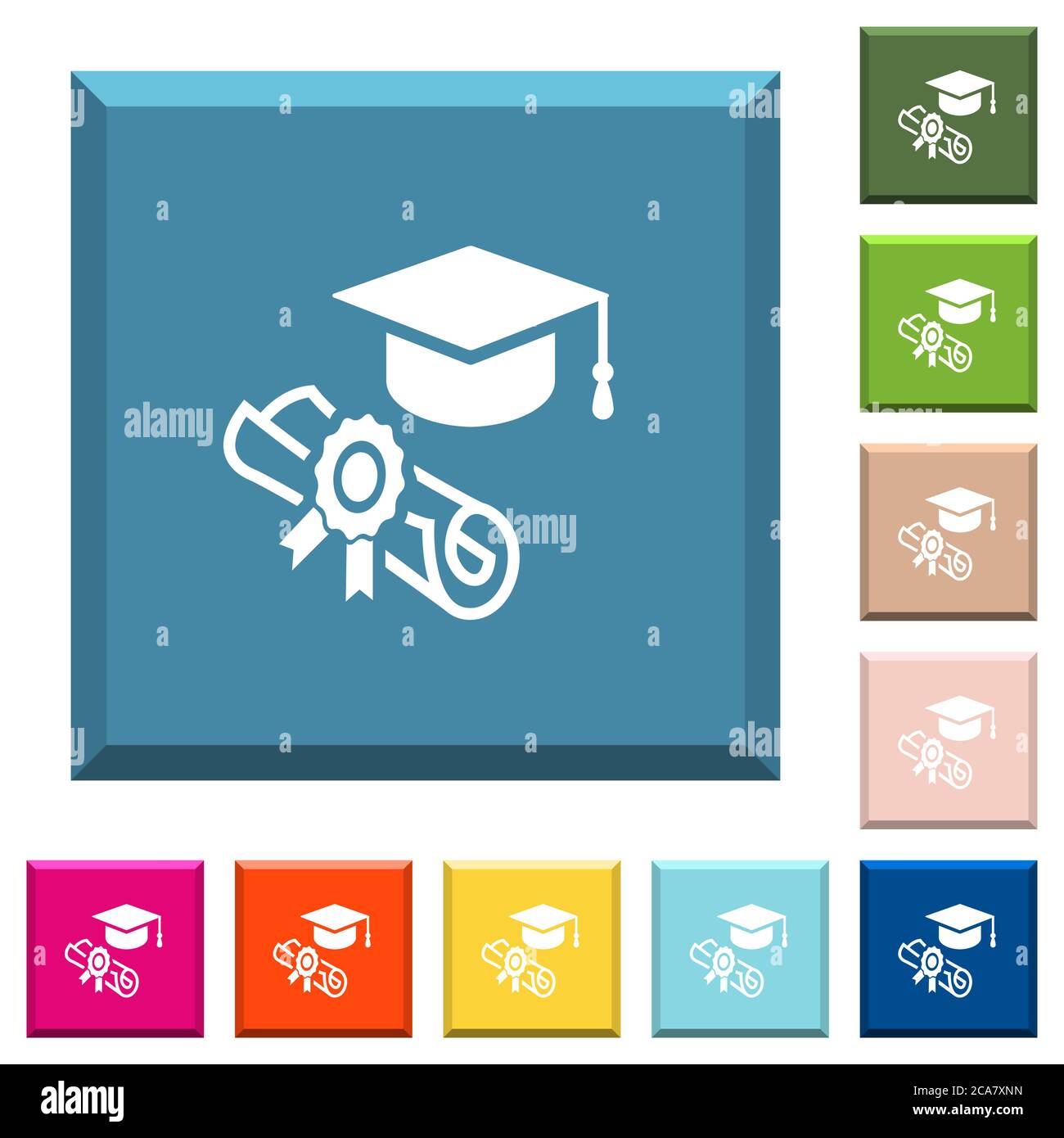 Student graduation diploma trophy Cut Out Stock Images & Pictures - Alamy