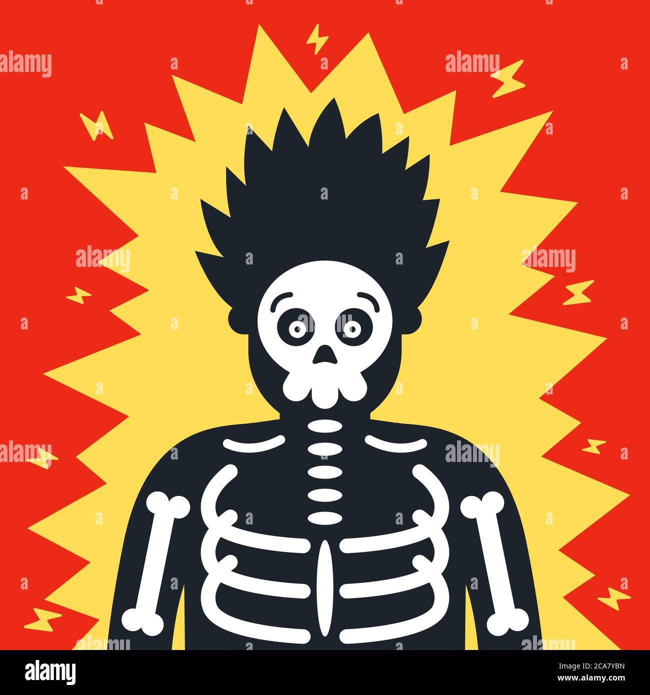 Electrocuted Skeleton