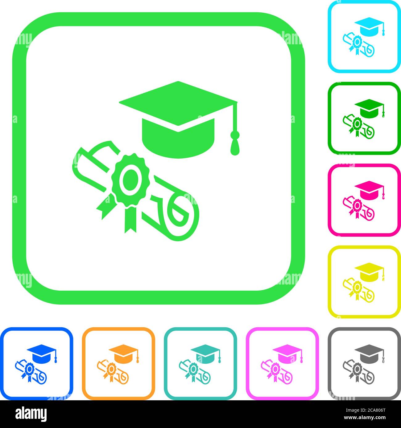 Green Graduation Border