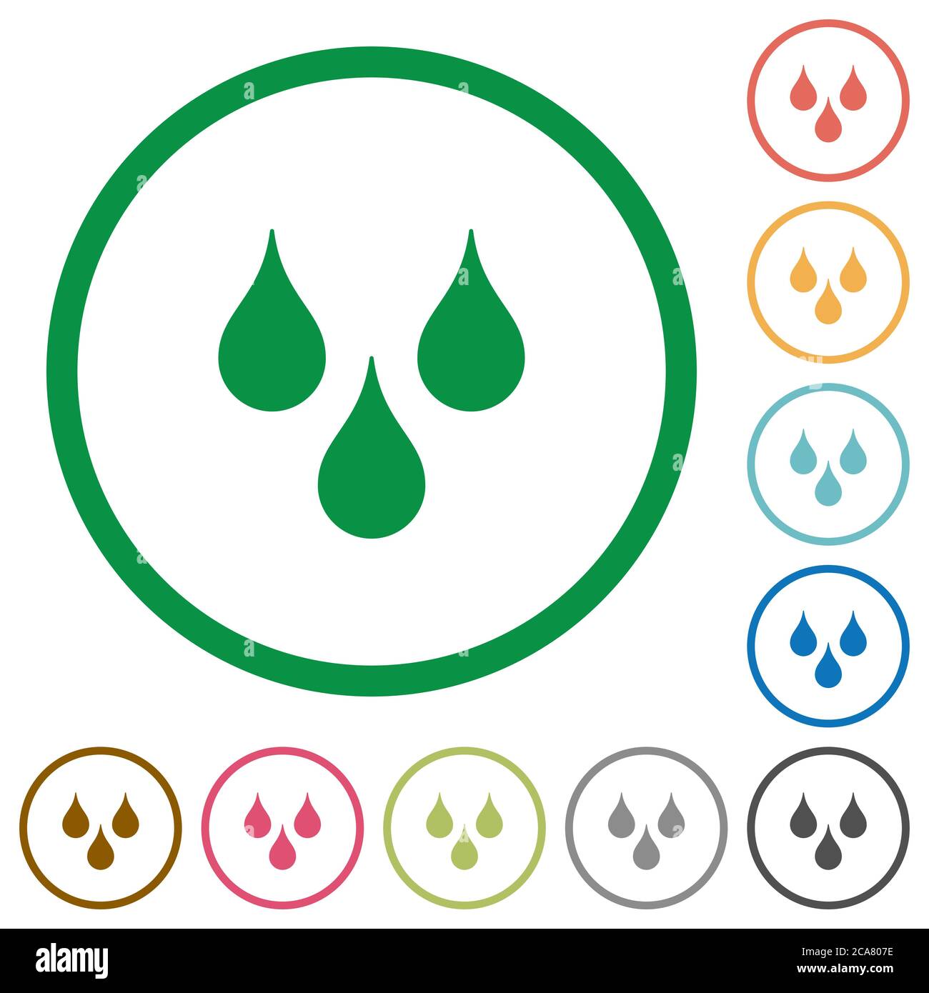 Irrigation circles Stock Vector Images - Alamy