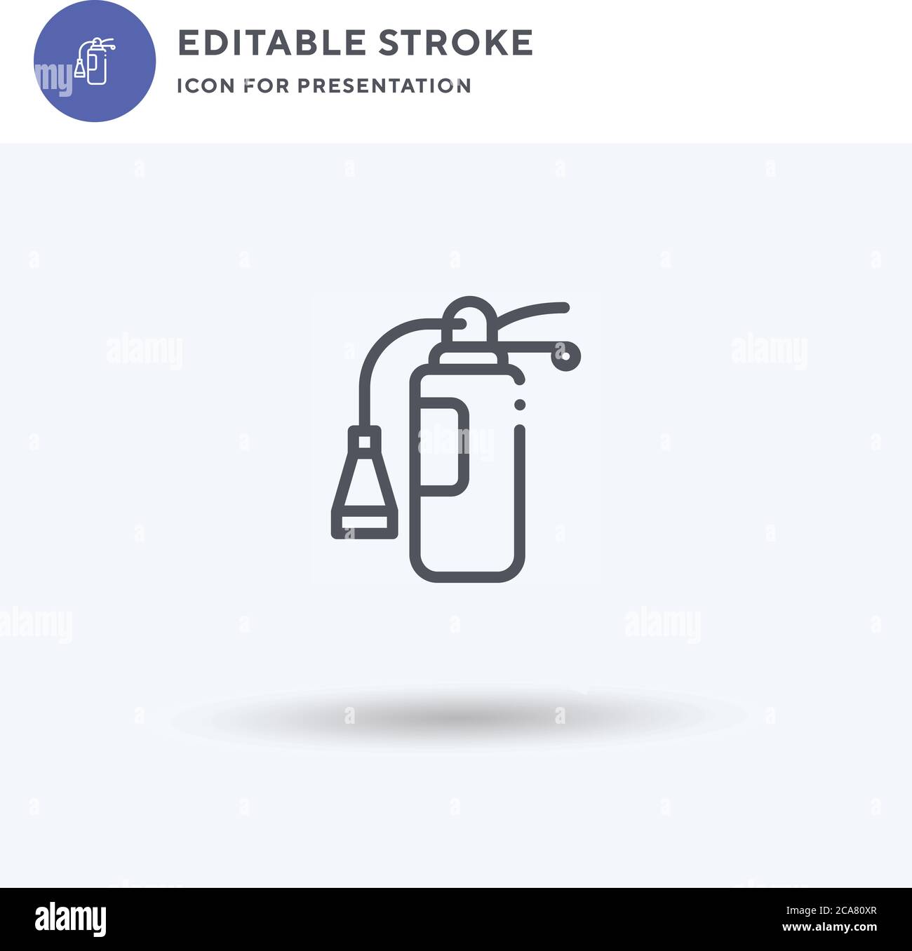 Fire Extinguisher icon vector, filled flat sign, solid pictogram ...