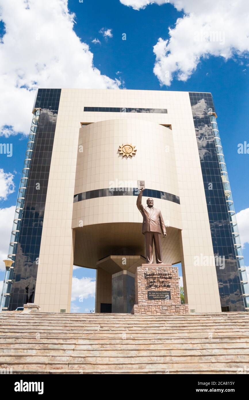 Windhoek, Namibia Nov 30 2016: Independence Memorial Museum focuses on ...