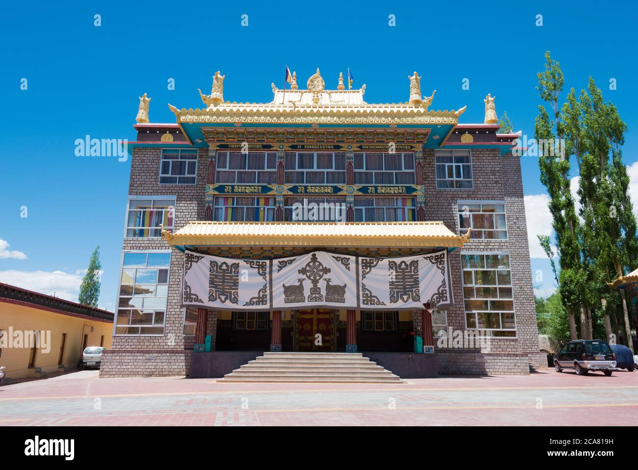 Ladakh, India - Karma Dupgyud Choeling Monastery in Choglamsar, Ladakh ...