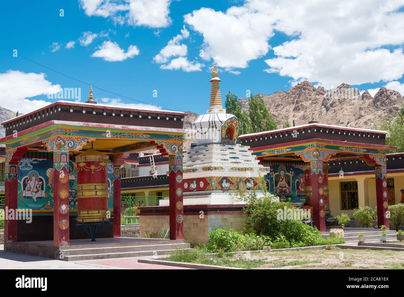 Ladakh, India - Karma Dupgyud Choeling Monastery in Choglamsar, Ladakh ...
