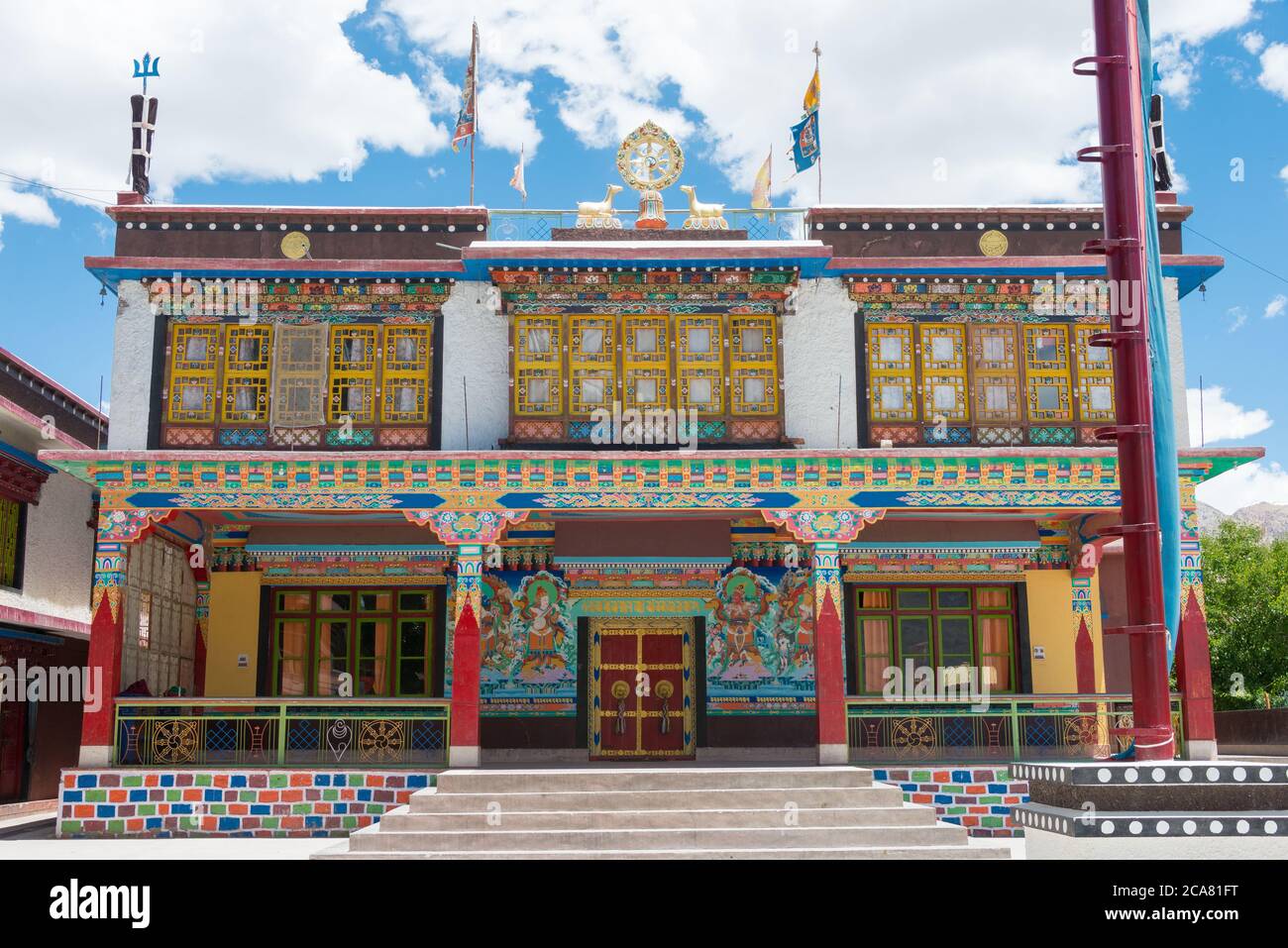 Ladakh, India - Karma Dupgyud Choeling Monastery in Choglamsar, Ladakh ...