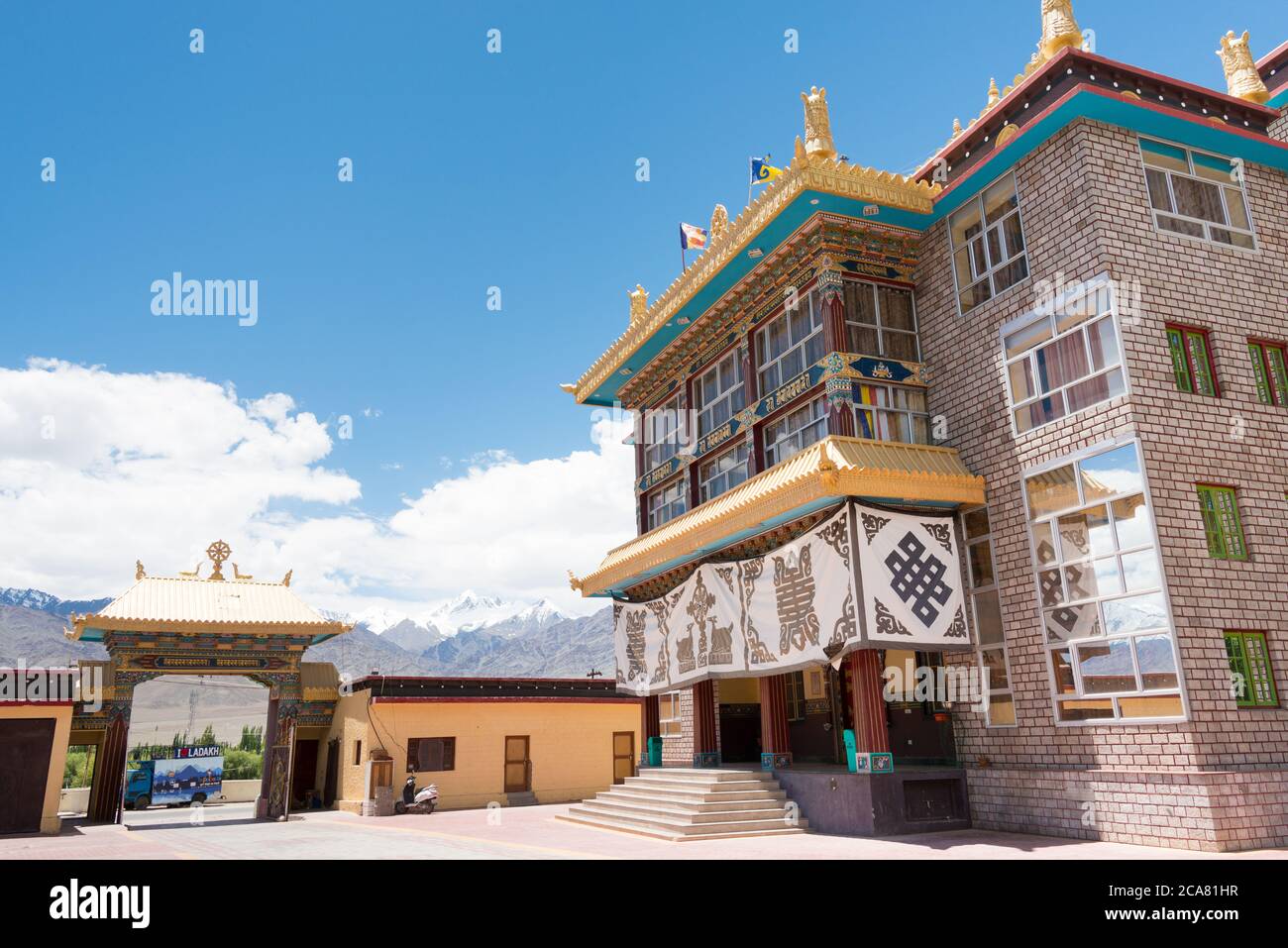 Ladakh, India - Karma Dupgyud Choeling Monastery in Choglamsar, Ladakh ...